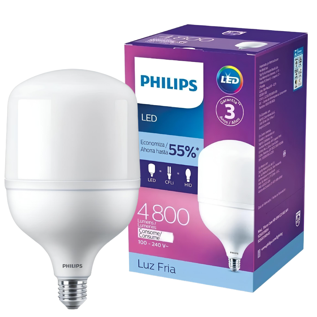 Lampada Led Alta Potencia Trueforce 40W 6500K Bivolt 4800Lm E27 Philips