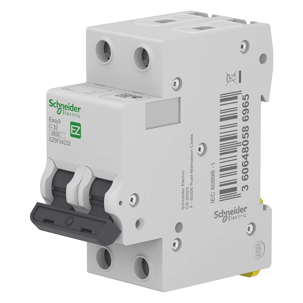 Disjuntor Bipolar 50A Curva C 3Ka Easy9 Schneider